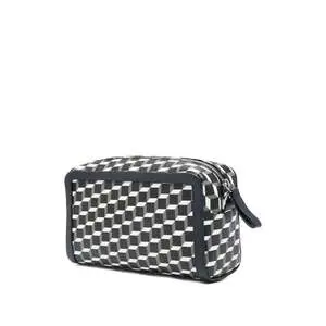 Pierre Hardy Geometric Print Leather Shoulder Bag