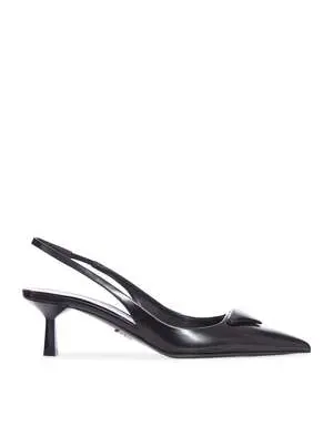 Prada Brushed Leather Slingback Décollet