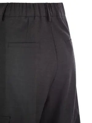 Herno Wool And Viscose Blend Cargo Trousers