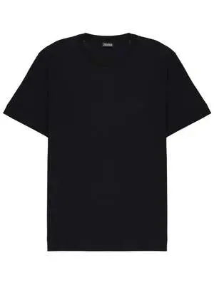 Zegna T-shirt With Logo - Black