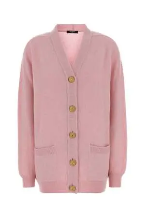 Balmain Cashmere And Wool Cardigan - Pink