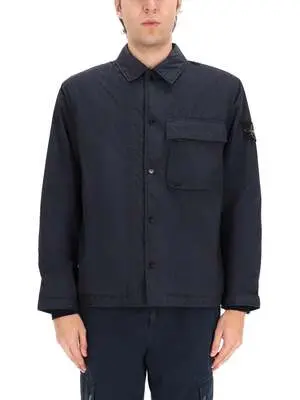 Stone Island Padded Overshirt - Blue