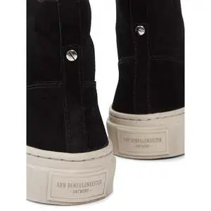 ANN DEMEULEMEESTER Leather High Top Sneakers