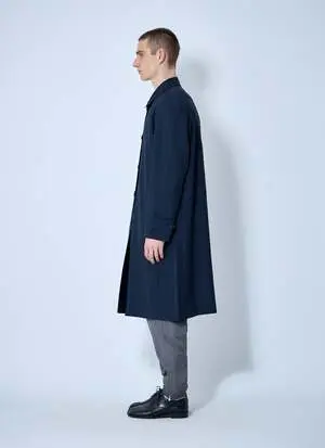 Miu Miu Single-breasted Mohair Blend Coat With Crinkle Finish