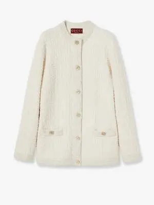 Gucci Wool And Cotton Blend Cardigan - Multicolor