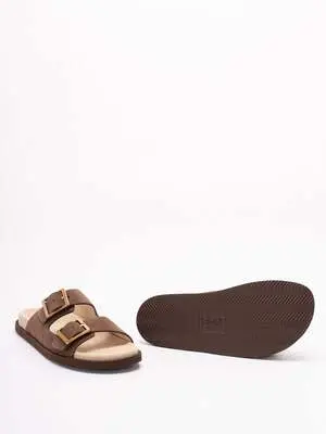 Brunello Cucinelli Leather Buckled Sandals - Multicolor