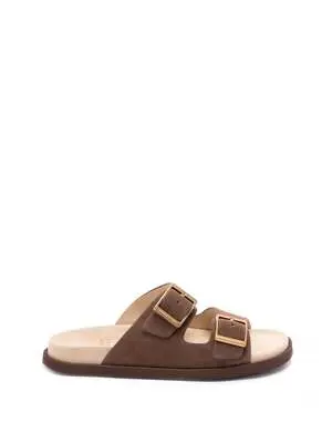 Brunello Cucinelli Leather Buckled Sandals - Multicolor