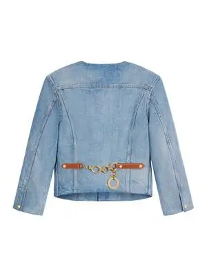 Celine Denim Jacket With Triomphe Buttons