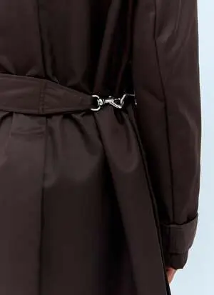 Gucci Gabardine Coat With Logo Detail