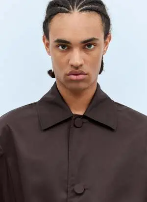 Gucci Gabardine Coat With Logo Detail