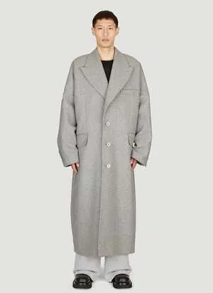 Dolce & Gabbana Double-breasted Wool Coat - Gray