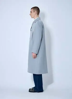 Gucci Single-breasted Wool Twill Coat With Notched Lapels