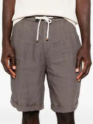 Brunello Cucinelli Linen Bermuda Shorts - Multicolor