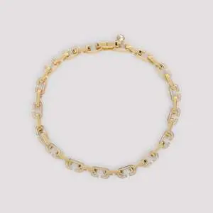 Casablanca Enamel C Link Necklace