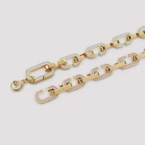 Casablanca Enamel C Link Necklace