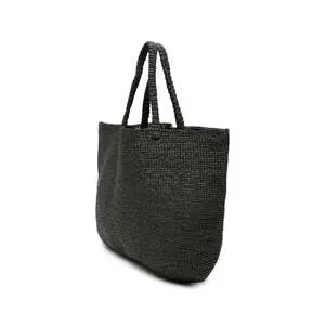 Off-White Woven Tote Bag