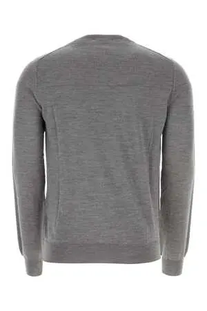 JIL SANDER Grey Wool Sweater - Gray