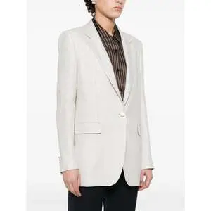 Tagliatore Grey Single-breasted Blazer
