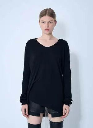 Rick Owens Long Sleeve Top - Black