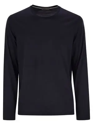 Herno Wool Jersey T-shirt - Blue