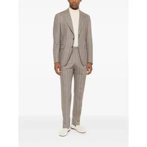 Tagliatore Neutrals Suits Single Breasted Suits - Cream