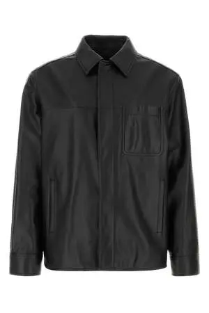 Loewe Leather Shirt - Black