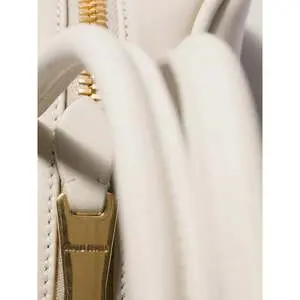 Miu Miu Embossed Logo Leather Shoulder Bag