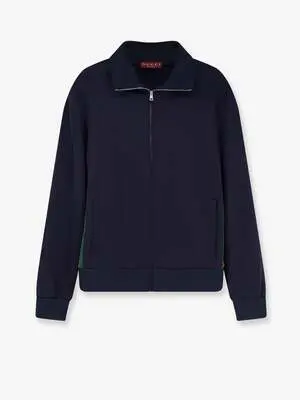 Gucci Jersey Sweatshirt With Lateral Web Band - Multicolor