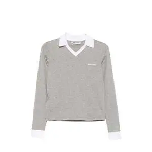 Miu Miu Long Sleeve Polo Top