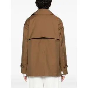 Max Mara Double-breasted Cotton Blend Jacket - Brown