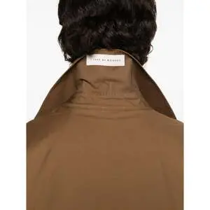 Max Mara Double-breasted Cotton Blend Jacket - Brown