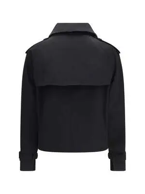 Burberry Mayfair Cropped Trench Jacket In Gabardine