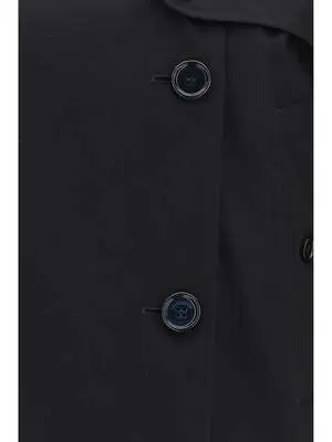 Burberry Mayfair Cropped Trench Jacket In Gabardine