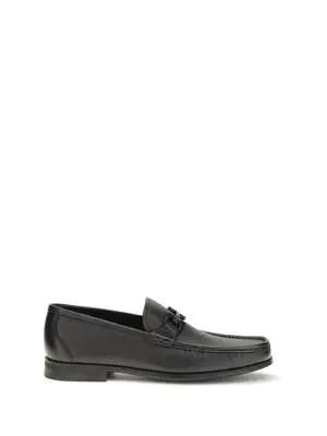 FERRAGAMO Gancini Buckle Loafers - Black