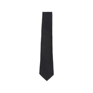 Tagliatore Silk Basket-weave Neck Tie - Blue