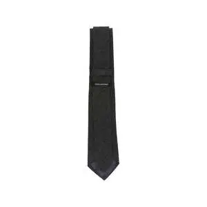Tagliatore Charcoal Grey Textured Neck Tie - Gray