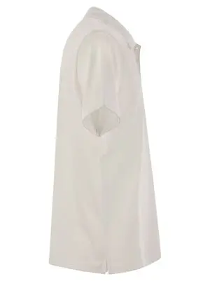 FAY Short-sleeved Cotton Polo Shirt - White