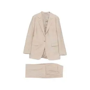Tagliatore Single-breasted Notched Lapel Blazer - Cream