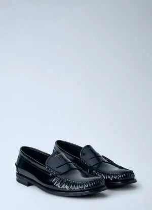 Prada Brushed Leather Loafers