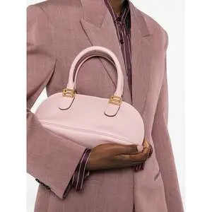 Balenciaga Leather B-logo Tote Bag - Pink
