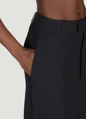 Balenciaga Godet Draped Midi Skirt