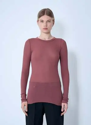 Rick Owens Ribbed Long Sleeve Top