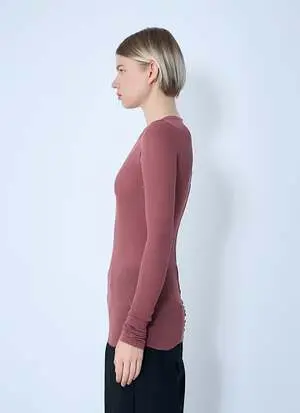 Rick Owens Ribbed Long Sleeve Top
