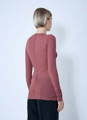 Rick Owens Ribbed Long Sleeve Top