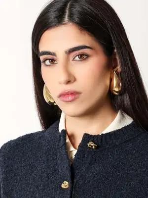 Bottega Veneta Gold Finish Drop Earrings - Multicolor