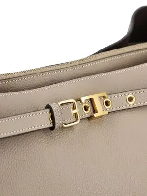 TOD'S Small Leather Handbag With Buckle Detail - Multicolor
