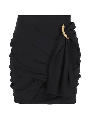 Celine Draped Mini Skirt - Multicolor