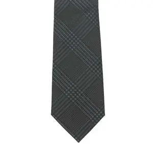 Tagliatore Dark Grey Prince Of Wales Check Neck Tie - Gray