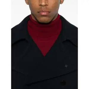 Tagliatore Double Breasted Twill Weave Coat