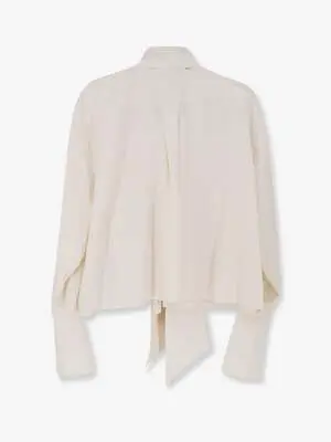Celine Silk Shirt With Bow Detail
